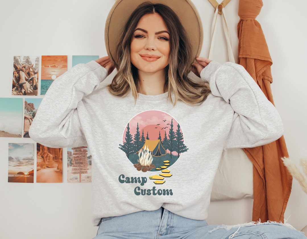 Custom Camp Sweatshirt, Camping Sweatshirt, Camping Crew, Camping ...