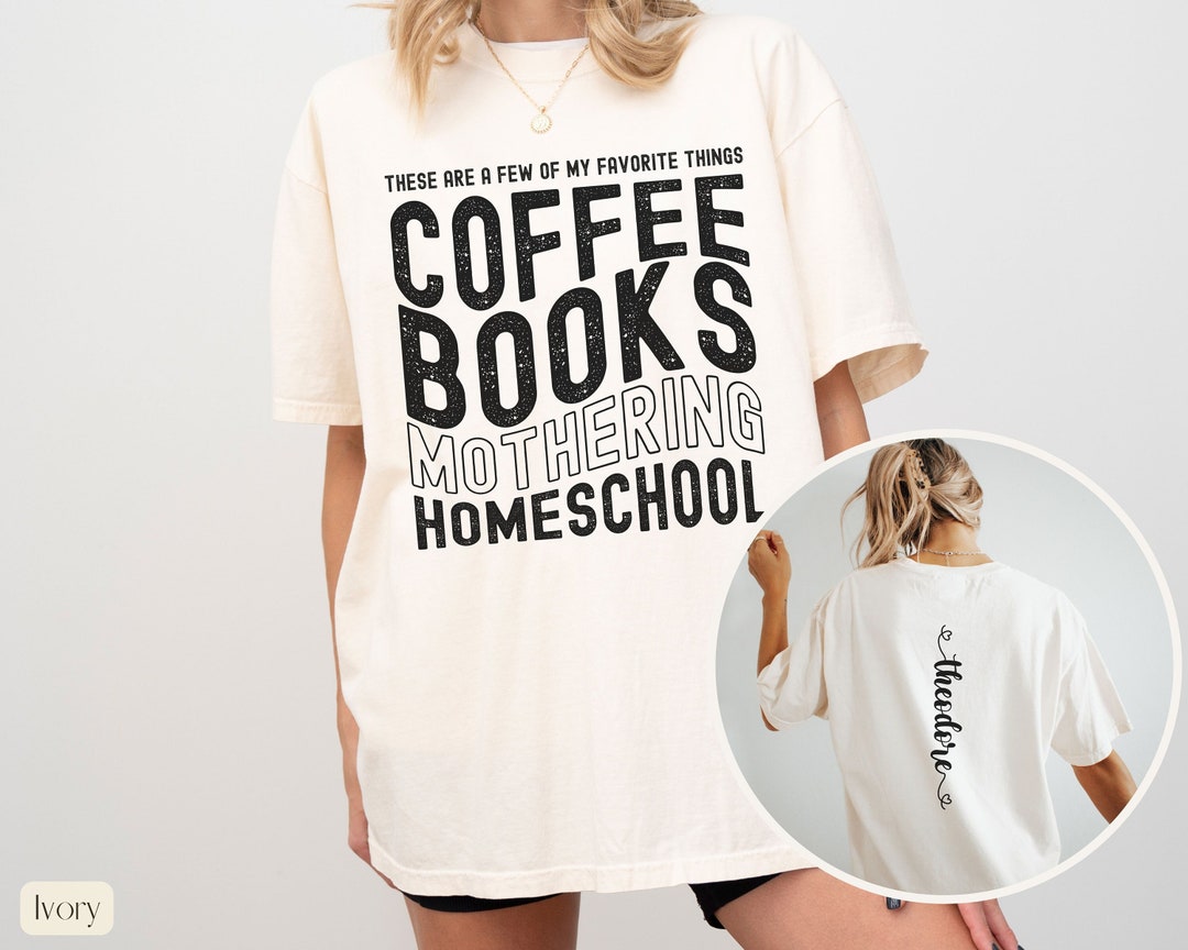 Custom Homeschool Mom Shirt With Kids Names on Back, Homeschool T ...