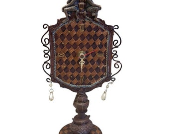 Vintage Italian Standing Clock in Gold Bronze. - Etsy