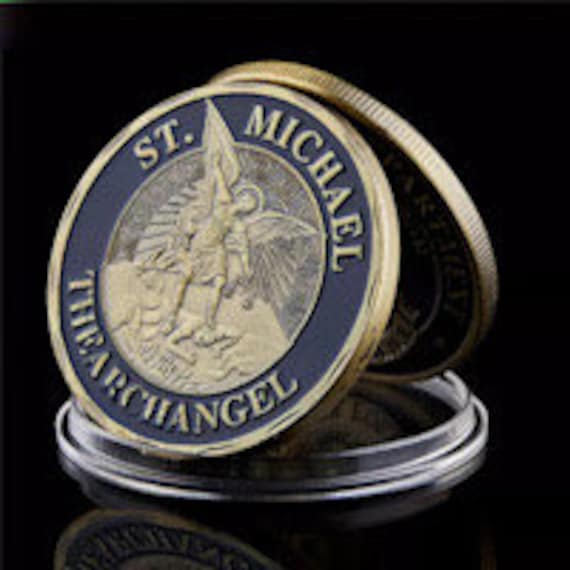 St Michael Archangel Fallen Officer Collectible Coin | Etsy