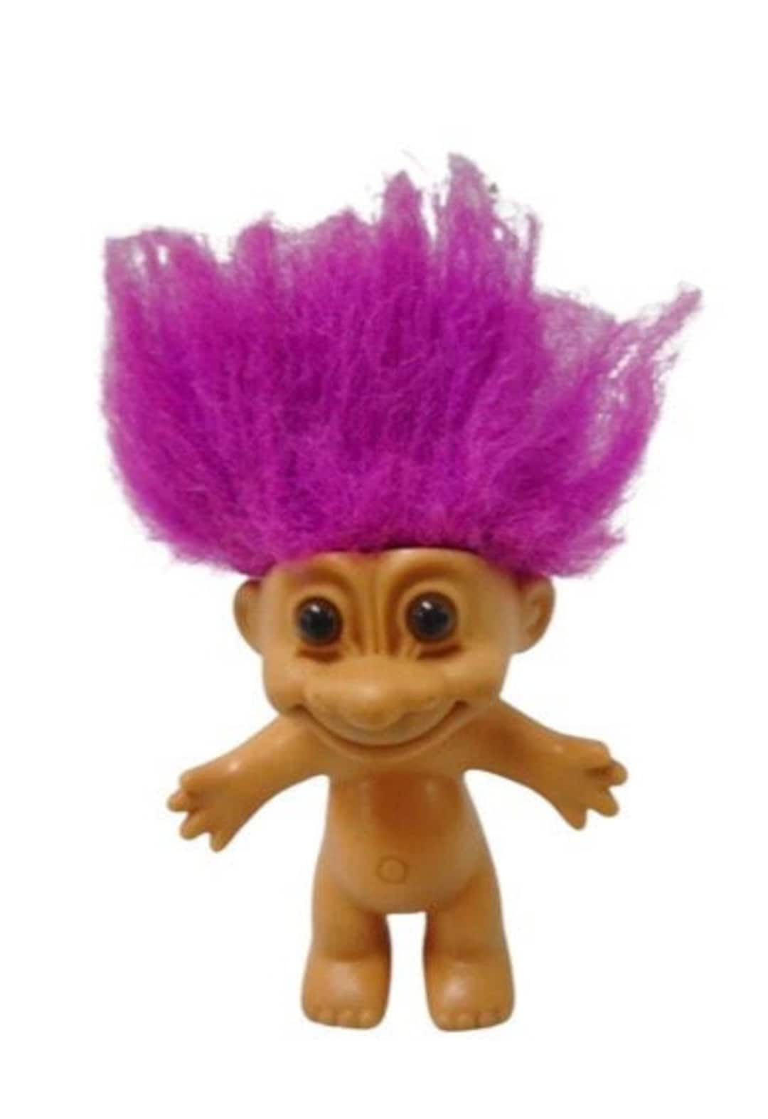 Vintage Russ Pink Hair Good Luck Troll Doll - Etsy