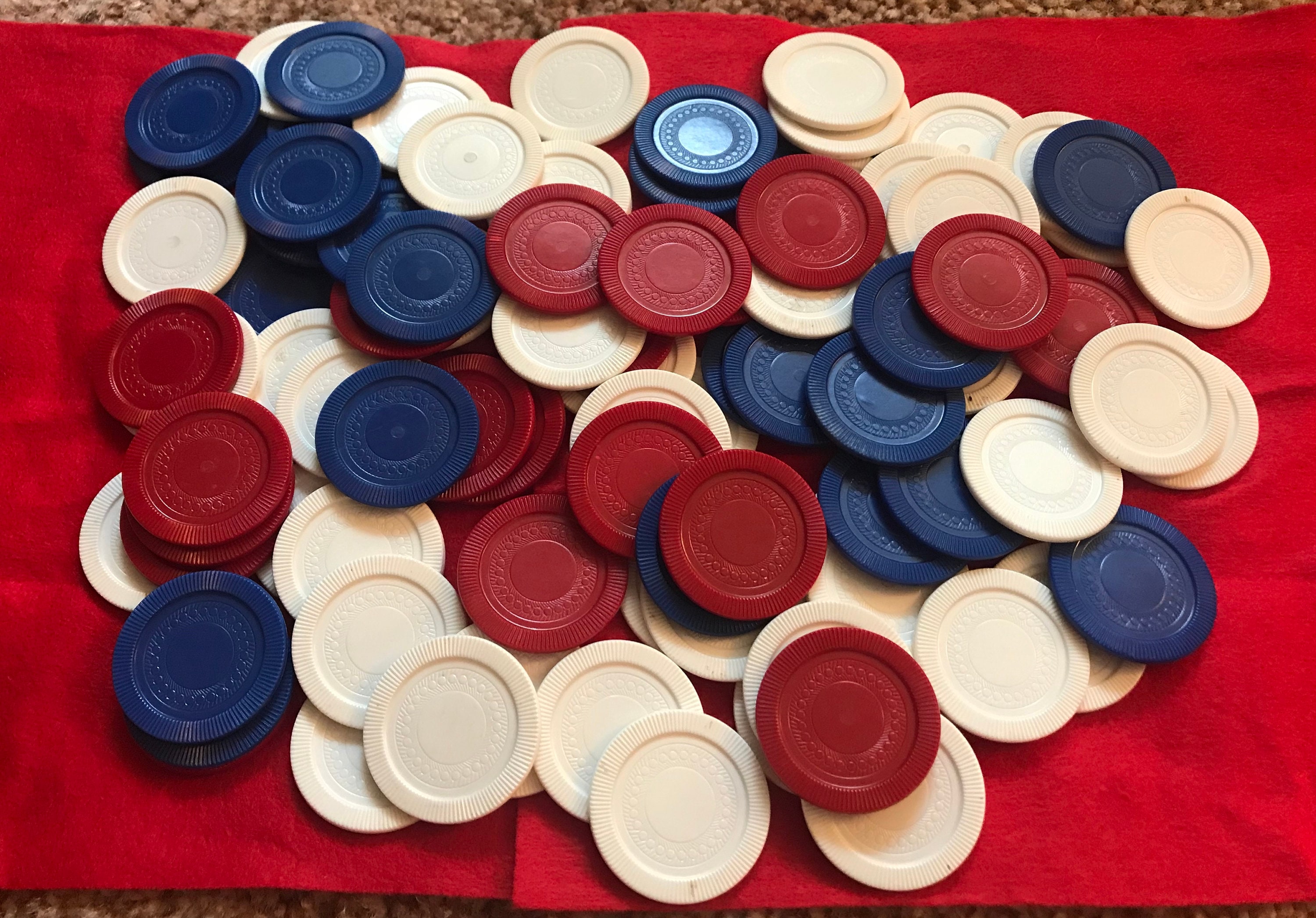 1970’s Vintage Poker Chips - Etsy