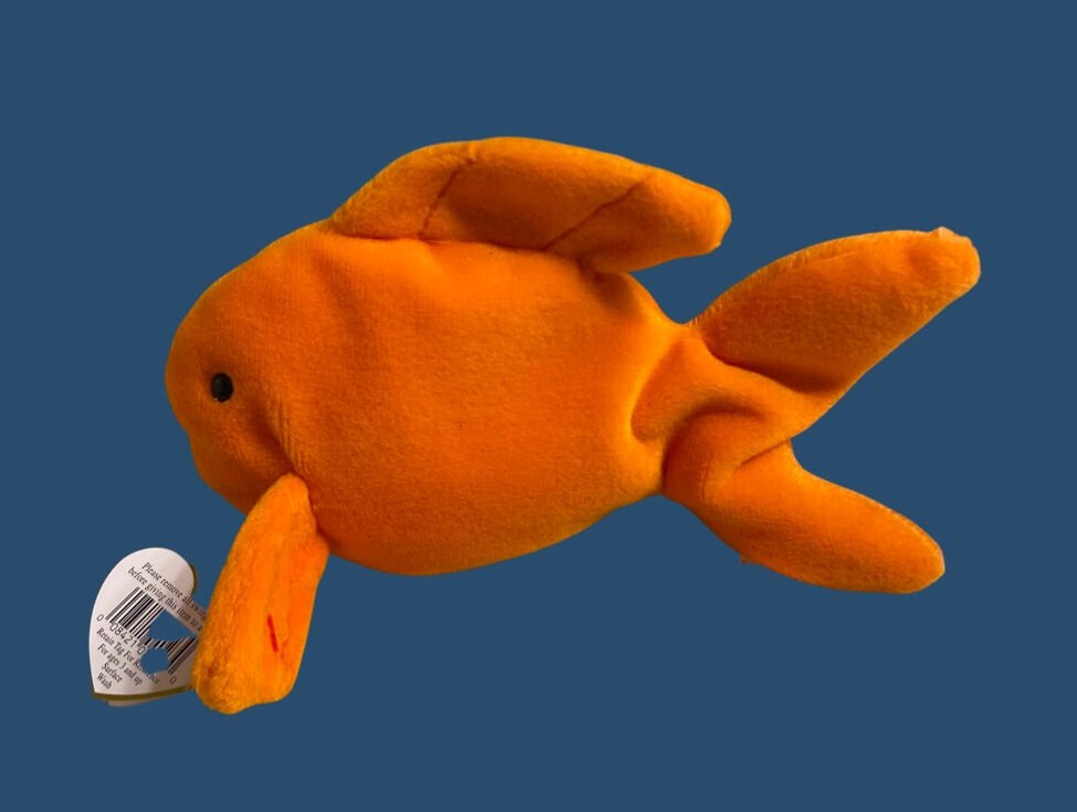 TY Rare Goldie the Goldfish Beanie Baby Tag Errors Style 4023-mint ...