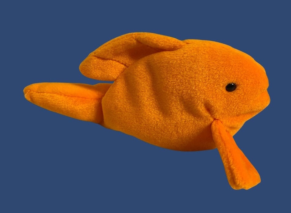 TY Rare Goldie the Goldfish Beanie Baby Tag Errors Style 4023-mint ...
