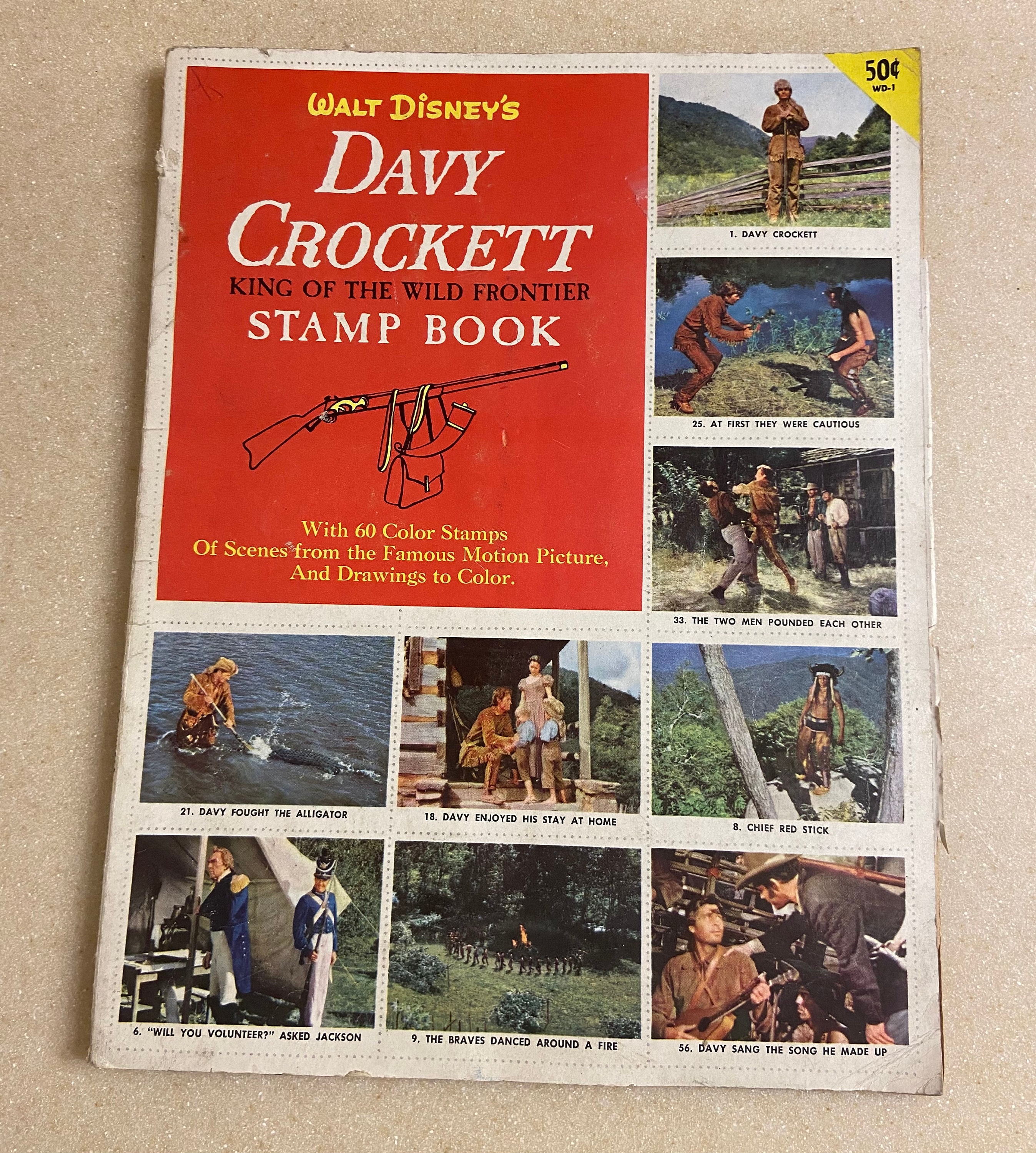 Walt Disney's Davy Crockett Stamp Book 1955 - Etsy