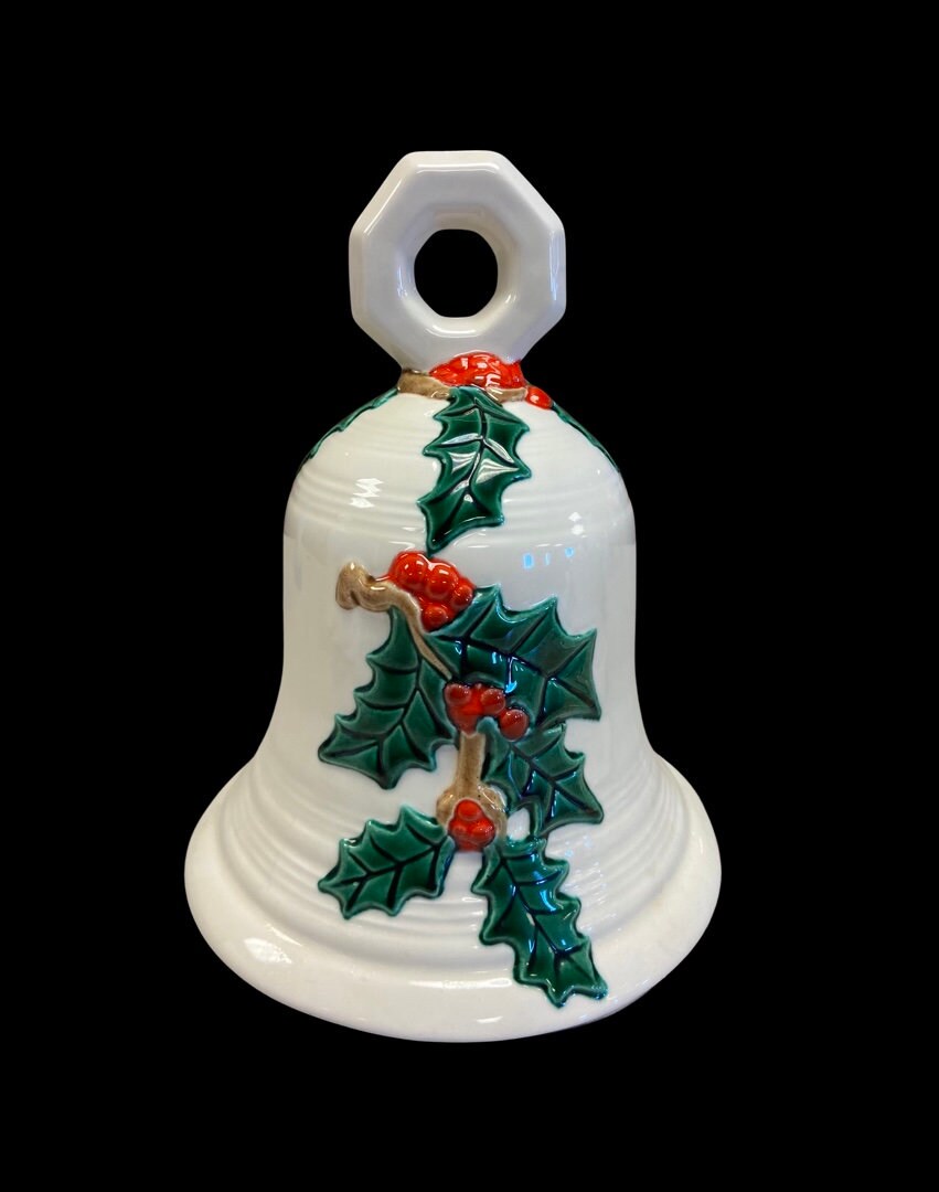 Two Large Ceramic Christmas Bells - Etsy