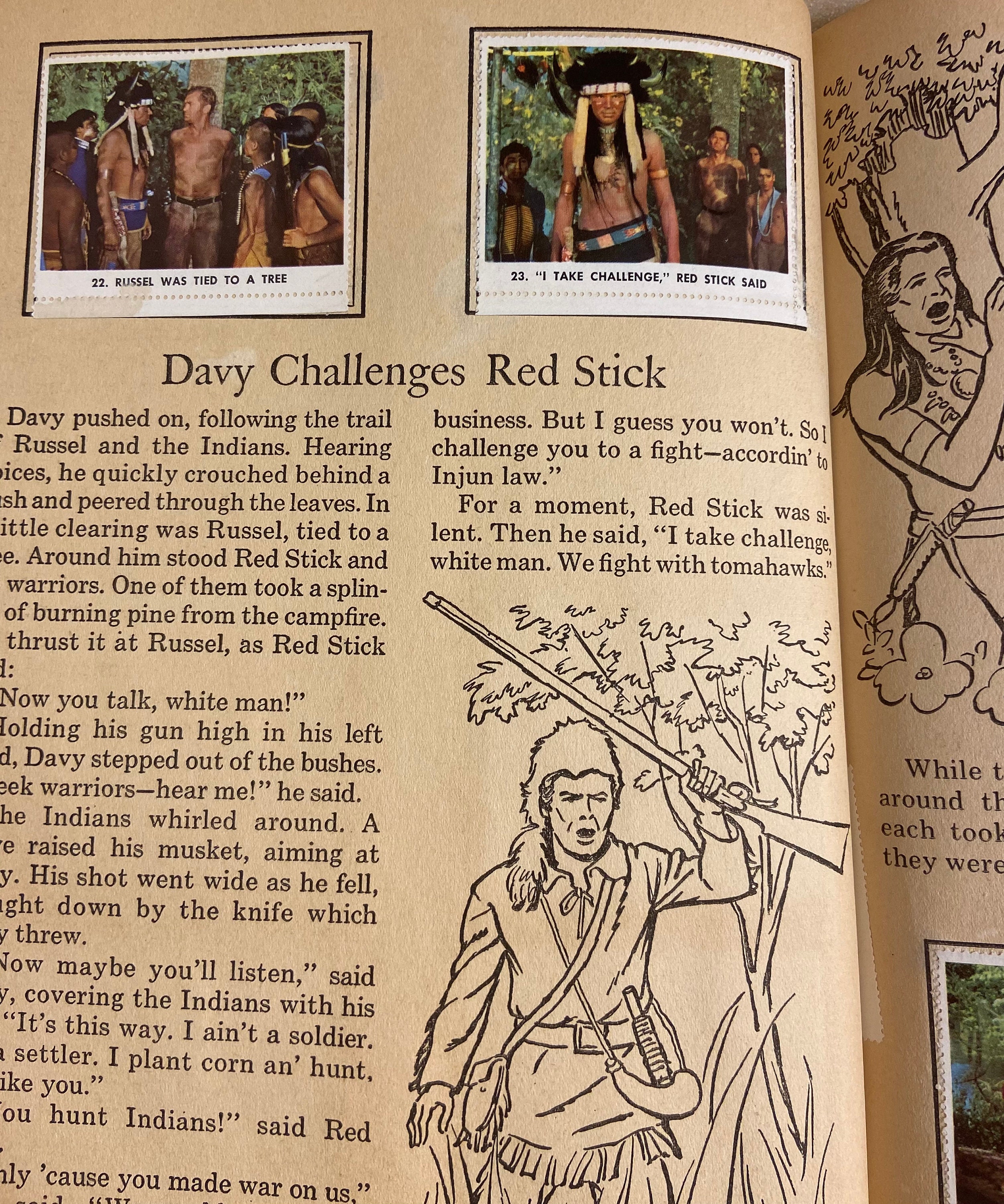 Walt Disney's Davy Crockett Stamp Book 1955 - Etsy