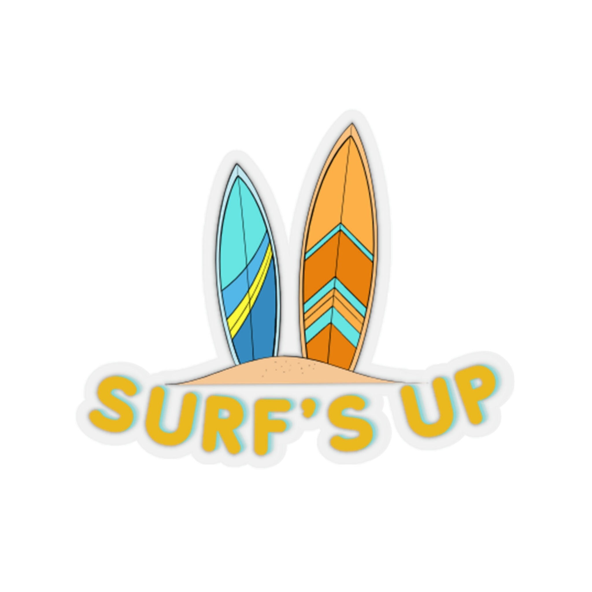 Surf's up Surfboard Sticker || Summer Life | Surfing | Surf Camp ...