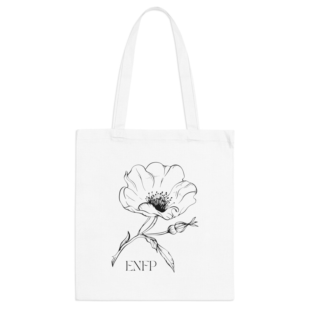 ENFP Flower Tote Bag, Personality Type, MBTI, Myers Briggs Type ...