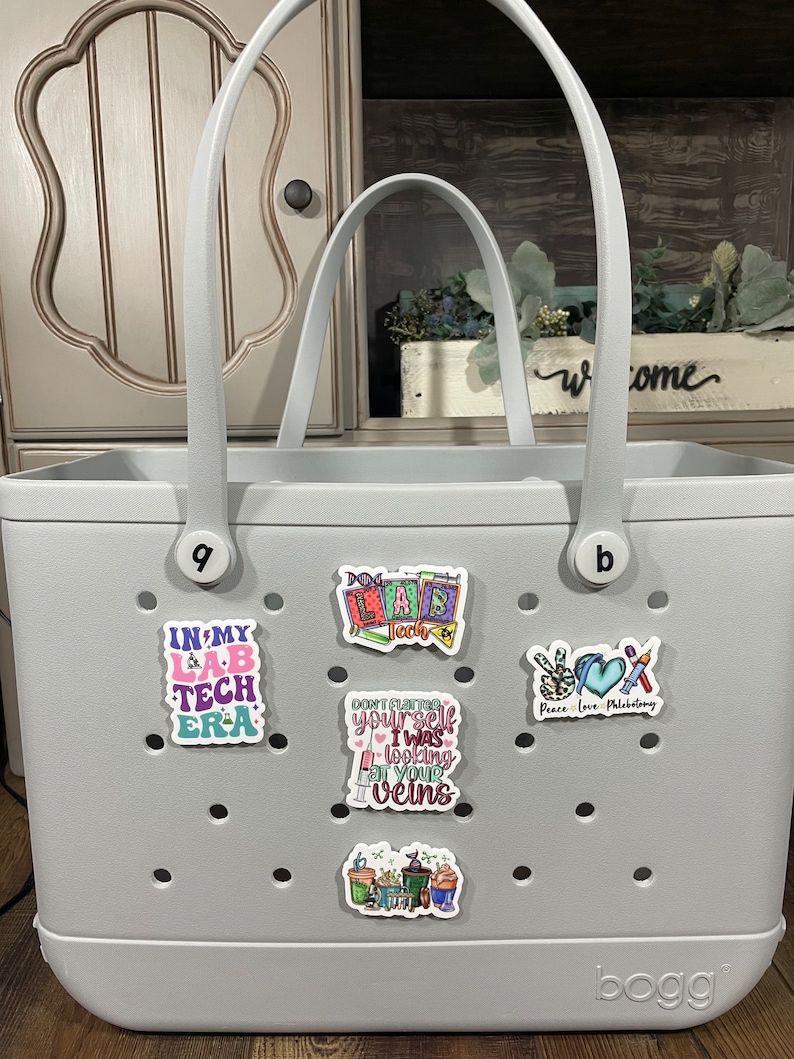 Bogg Bag Charms, Lab Tech, Phlebotomy, Laboratory Technician, Phlebotomist, Bogg Bag Charm ...