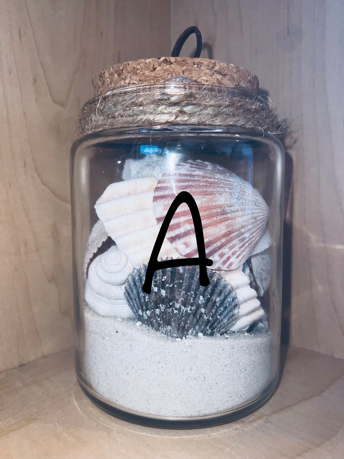 Seashell Jar Seashells Beach Glass Jar - Etsy