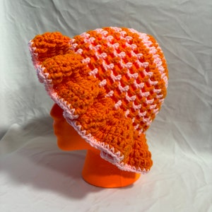 Mesh Crochet Ruffle Hat - Etsy