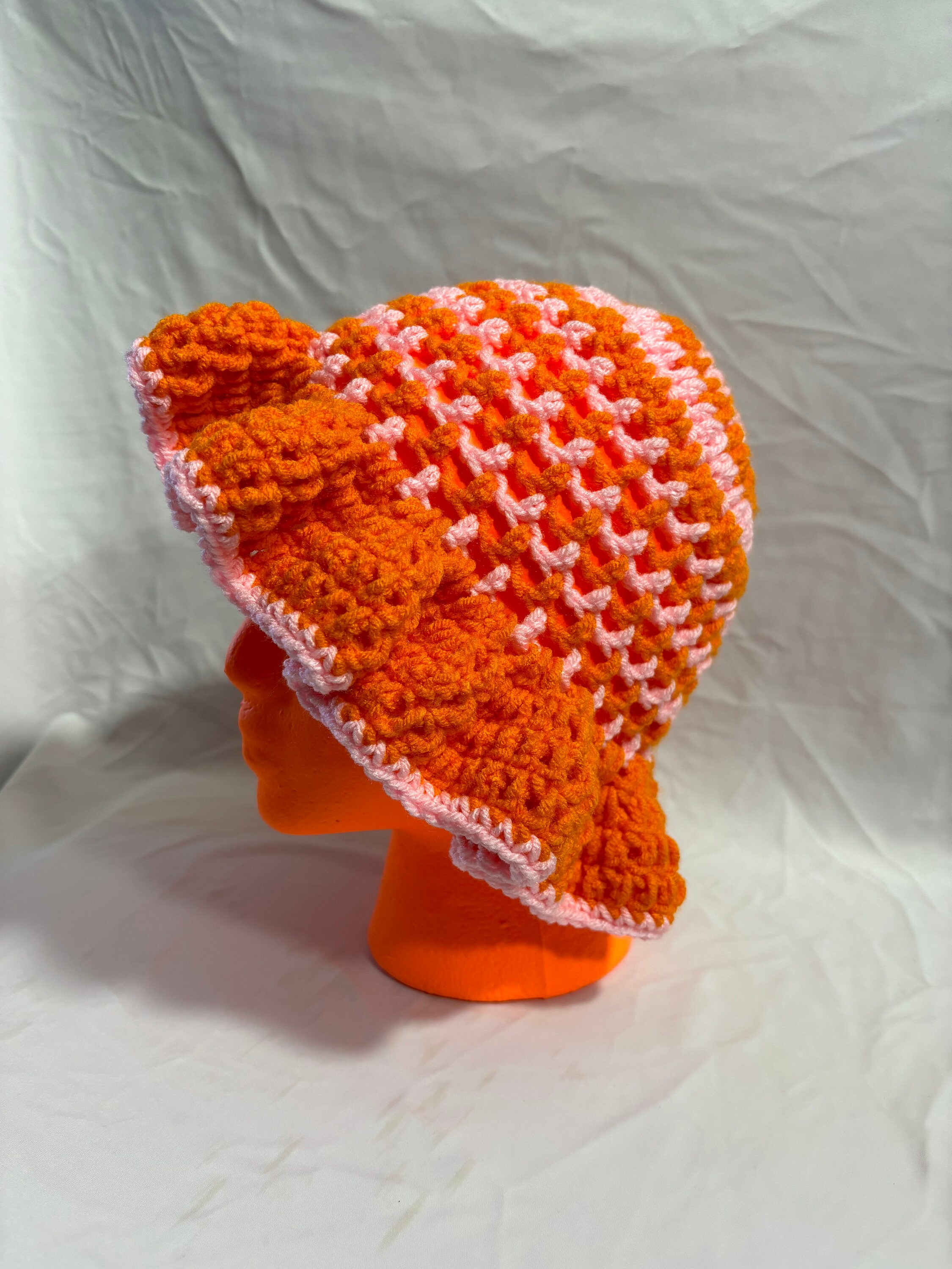 Mesh Crochet Ruffle Hat - Etsy
