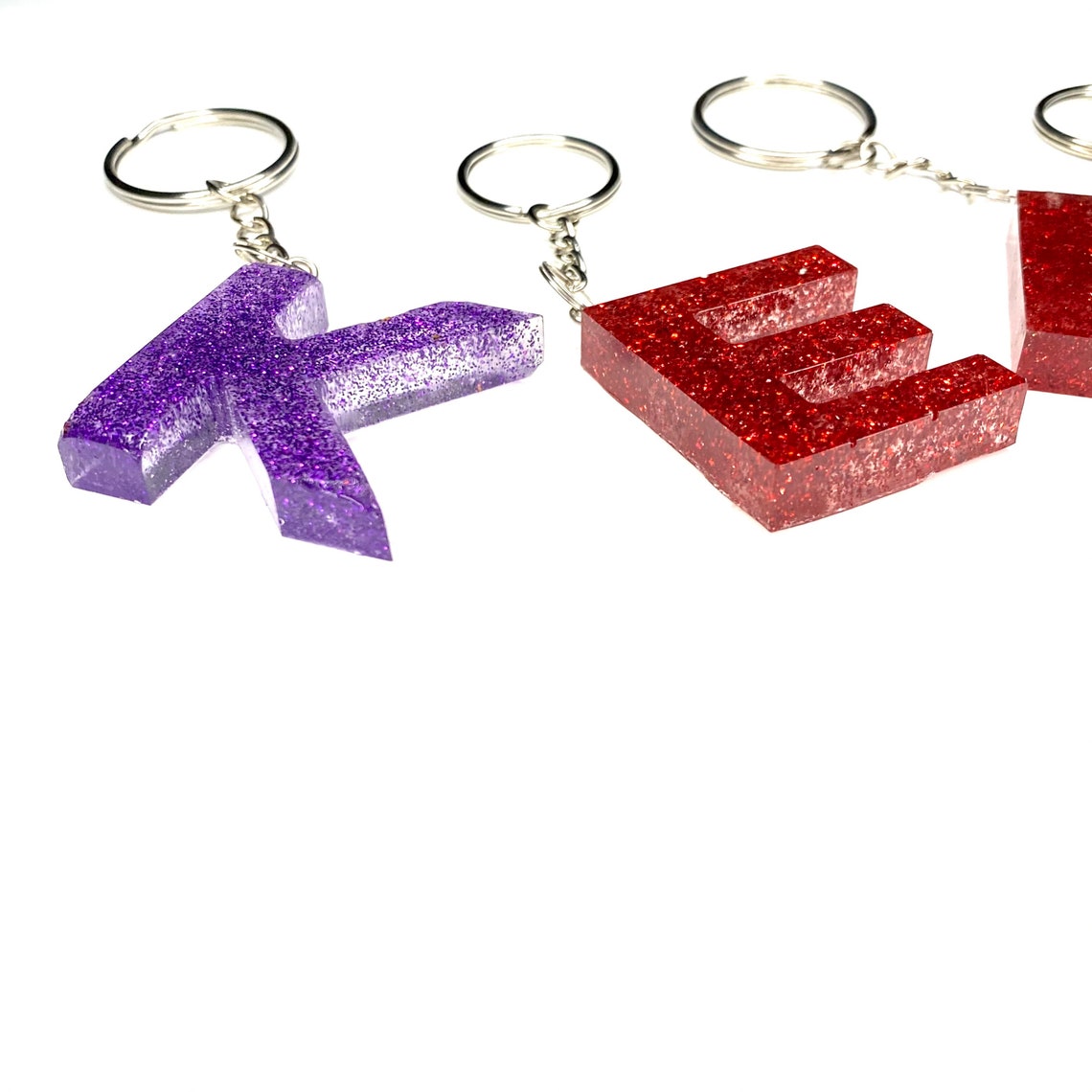 Initial Keychain | Etsy