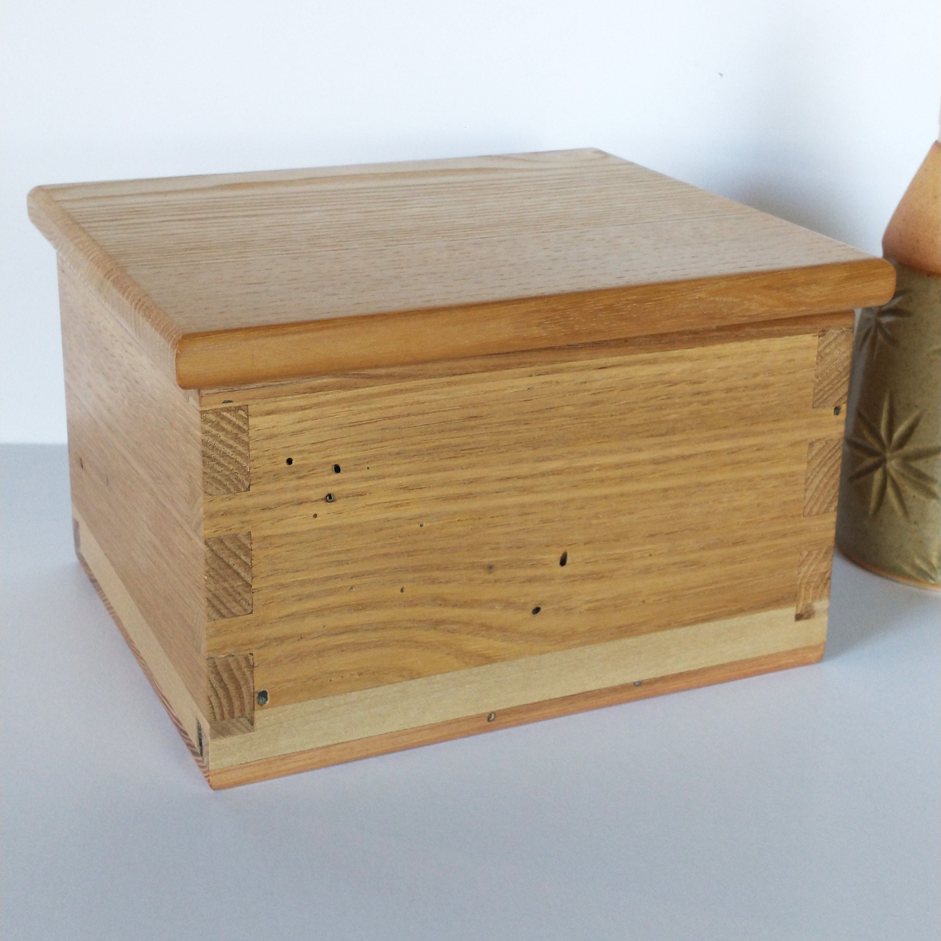 Reclaimed White Oak Keepsake Box 143: Handcrafted Dovetail Wood Box - Etsy