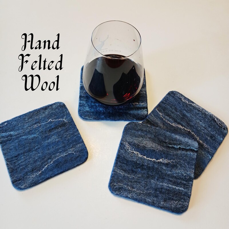 Wool Coasters - Etsy