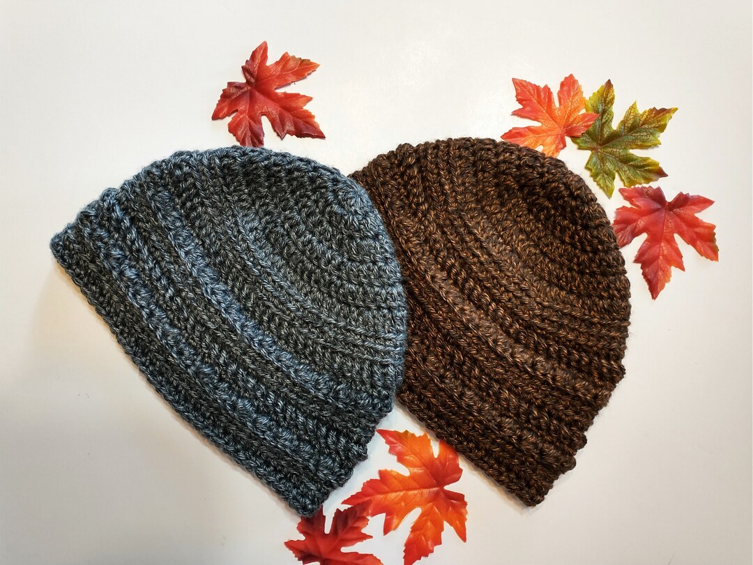 Crochet Cap, Textured Winter Hat, Crochet Unisex Beanie 763, Fall Cap ...