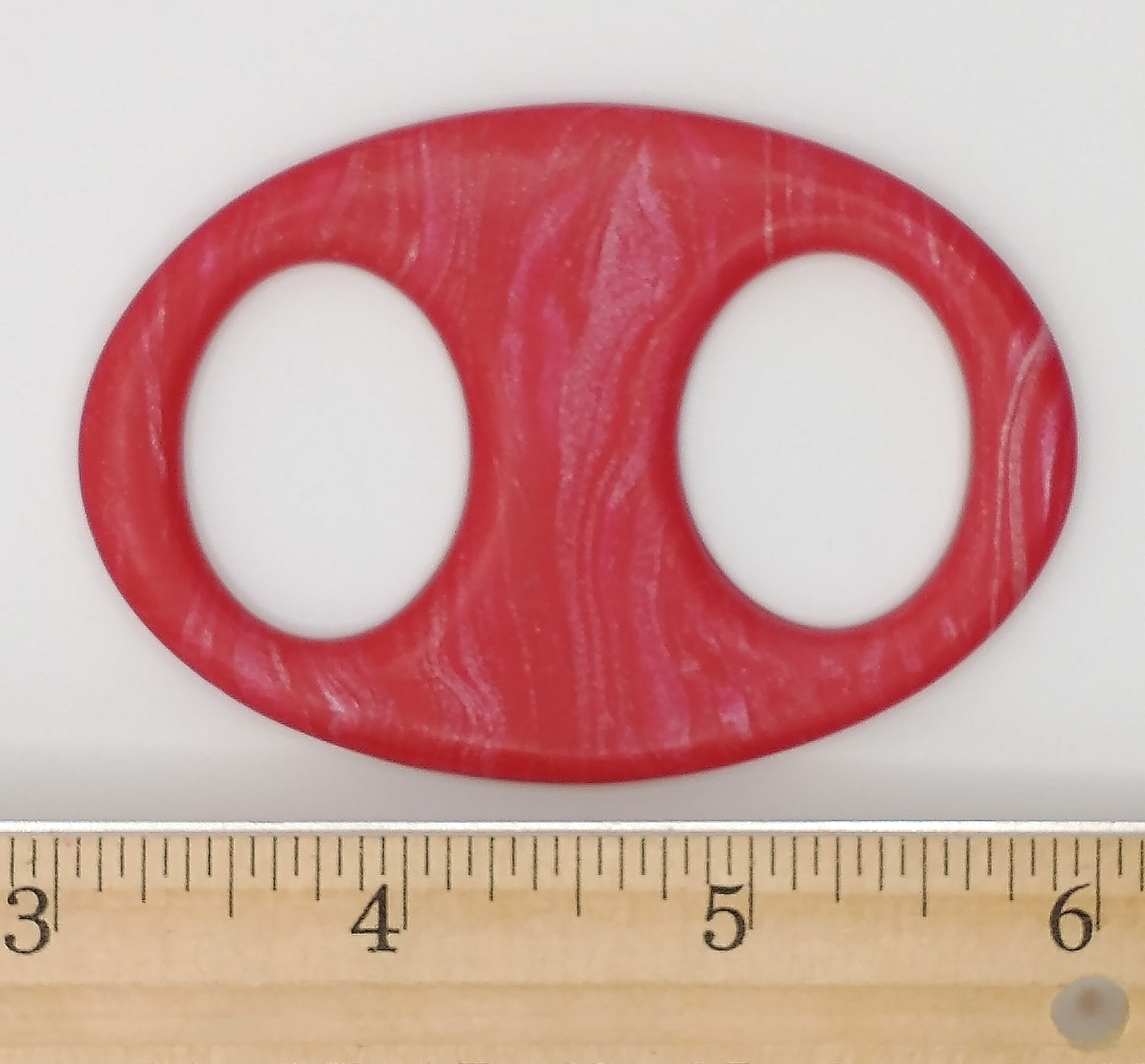 Oval Scarf Ring 3 Inches, Red Clay, Scarf Slide, Gift for Mom, Scarf ...