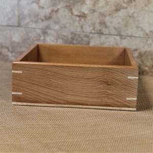 Decorative Wood Box 102, Small Decorative Storage Box Elm, Reclaimed ...