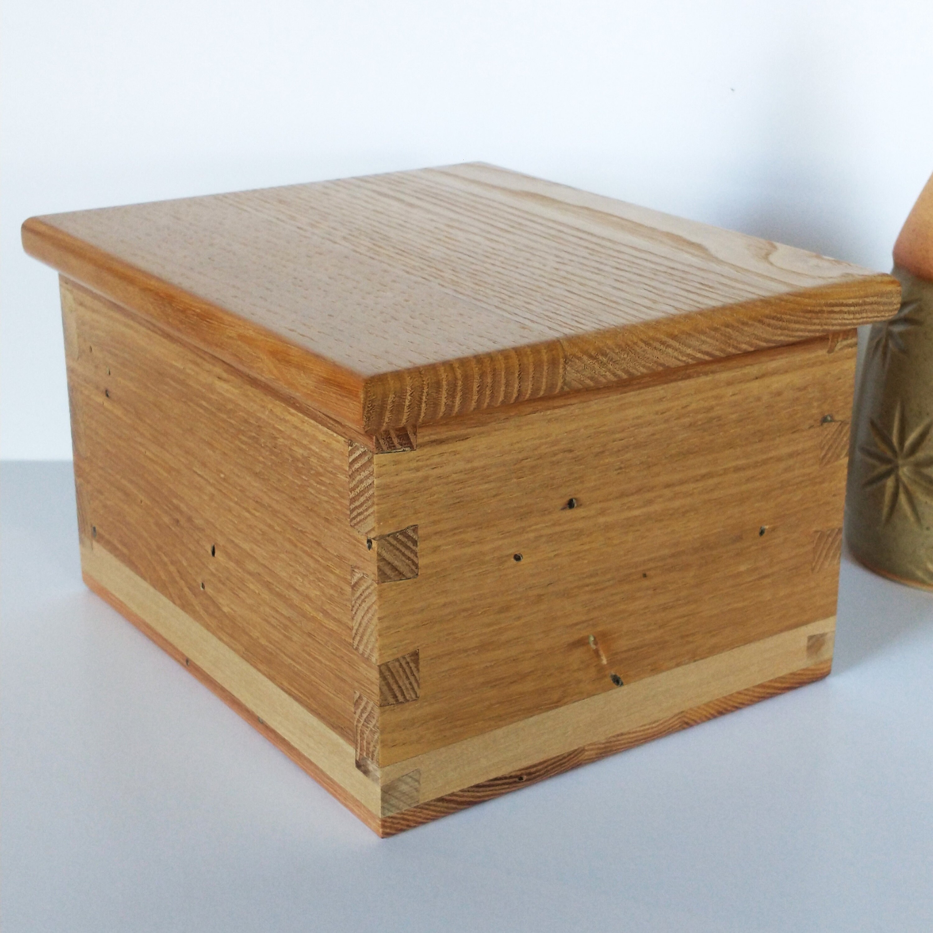 Decorative Wood Box With Lid Reclaimed Wood Box Oak Keepsake - Etsy