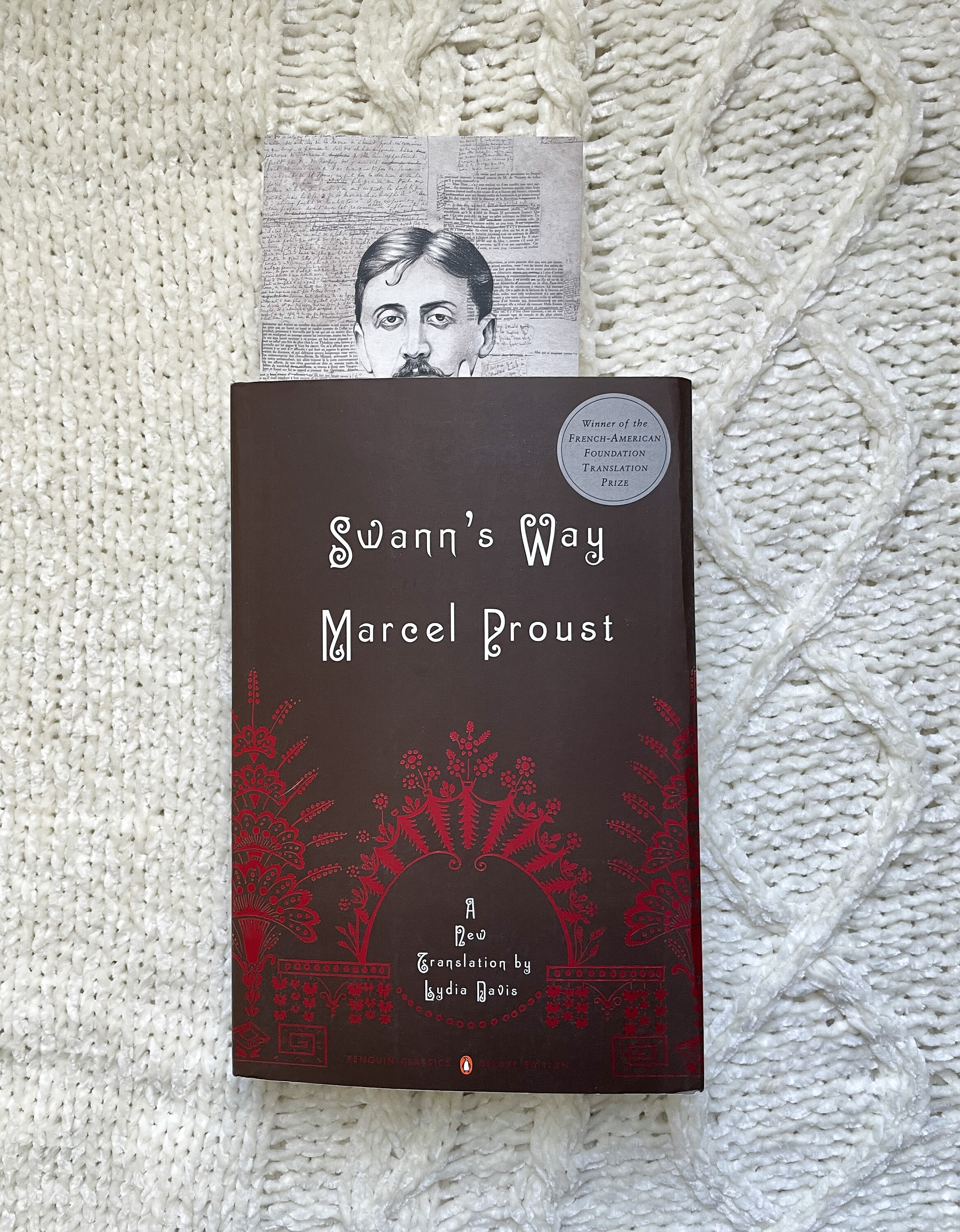 Marcel Proust Portrait Bookmark/postcard Print // Double-sided ...