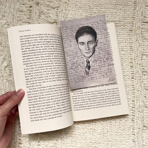 Franz Kafka Portrait Bookmark/postcard Print // Double-sided ...
