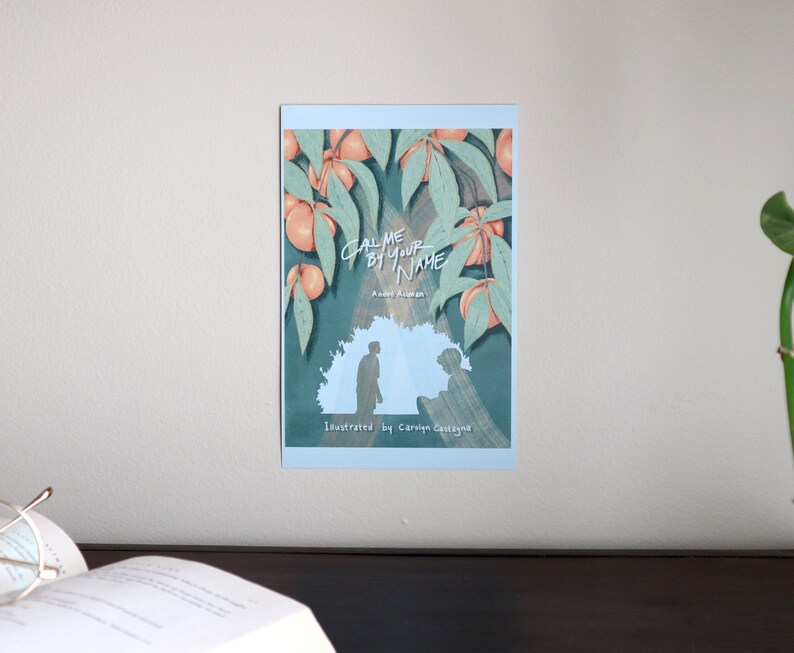 Call Me by Your Name Book Cover Art Print // redesigned by - Etsy