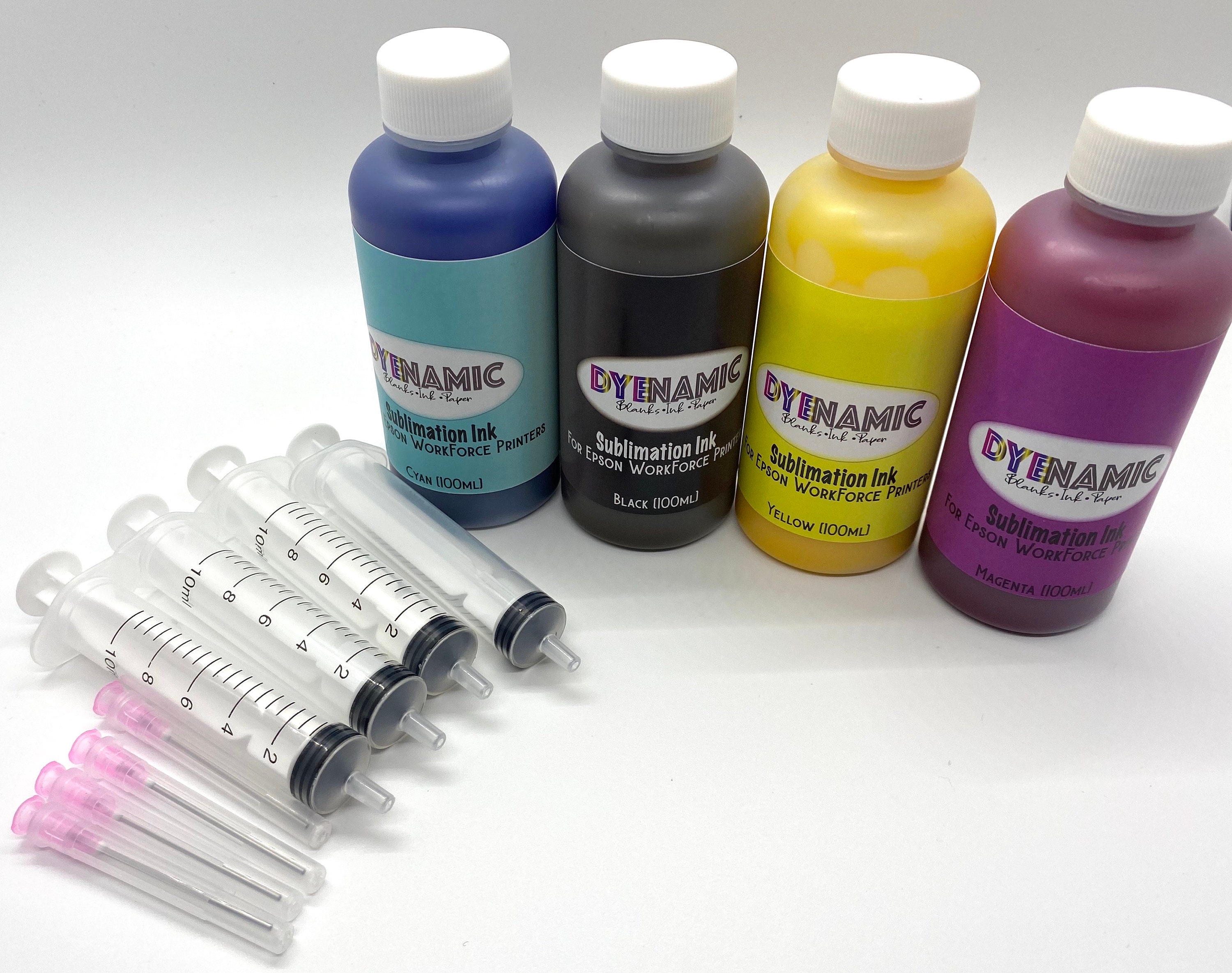 Dye Sublimation Ink With Syringes for Epson Workforce & | Etsy