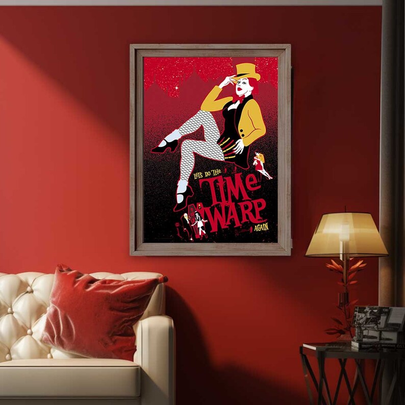 Time Warp Inspired by Rocky Horror Picture Show Art Print | Midnight ...