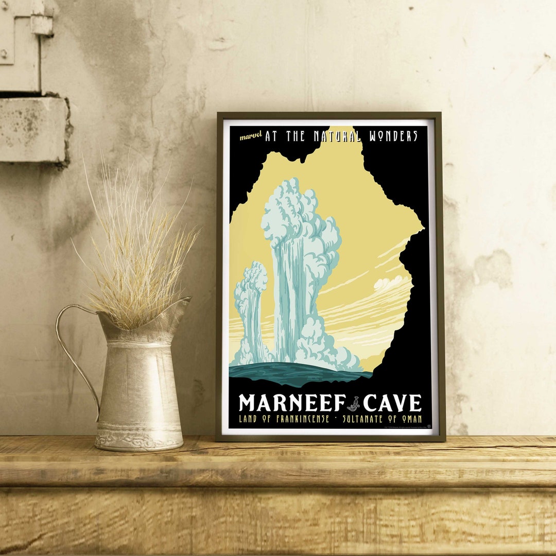Marneef Cave - Exotic Travel Art Print - Etsy