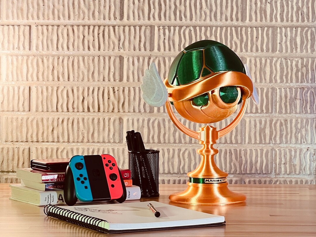 Mario Kart Shell Cup (14", 7") | MK8D Trophy - Etsy