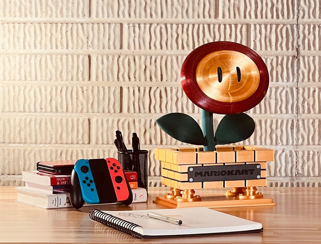 Mario Kart Flower Cup (14", 7") | MK8D Trophy - Etsy