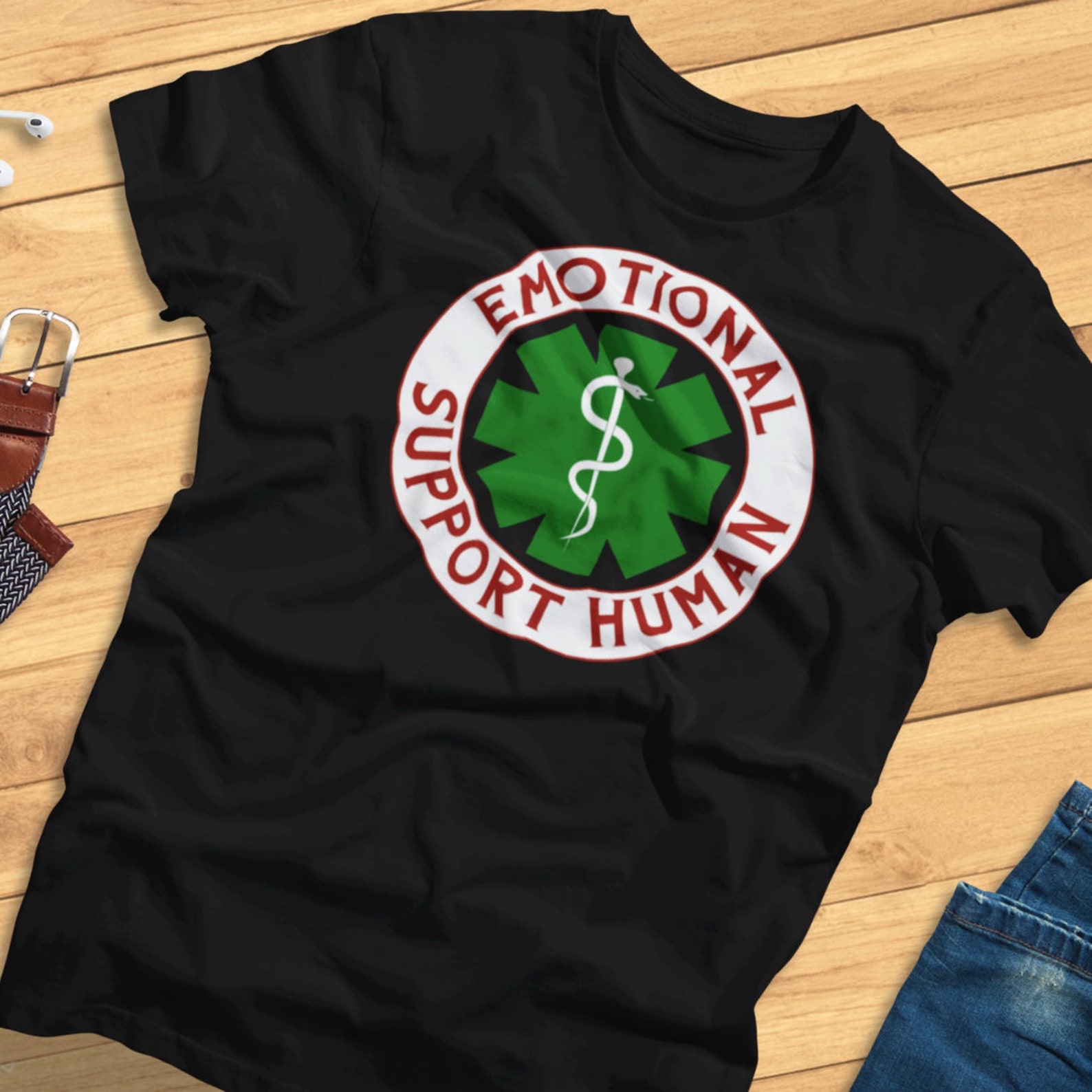 Emotional Support Human Funny Supportive Gift T-shirt - Etsy UK