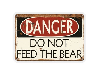 Bear Warning Sign - Etsy