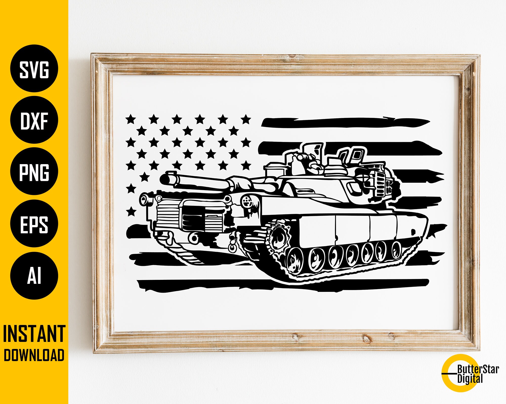 US MILITARY TANK svg united states army svg us marine war vehicle ...