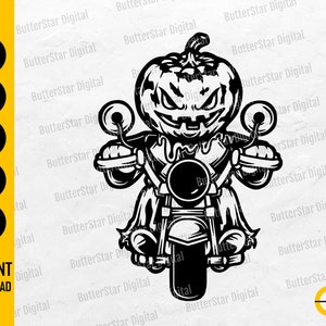 Motorcycle Pumpkin Stencil - Etsy