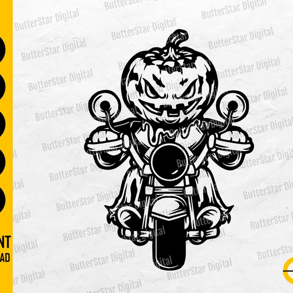 Motorcycle Pumpkin Stencil - Etsy