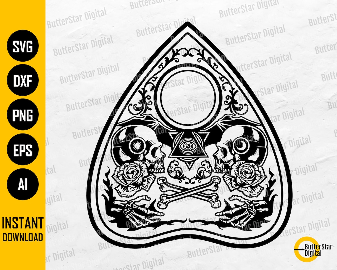 Ouija Planchette SVG Spirit Board Game SVG Cricut Cut File - Etsy