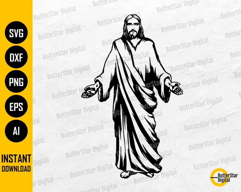 Lord Jesus SVG | Christian SVG | Religious Religion Faith Worship God ...