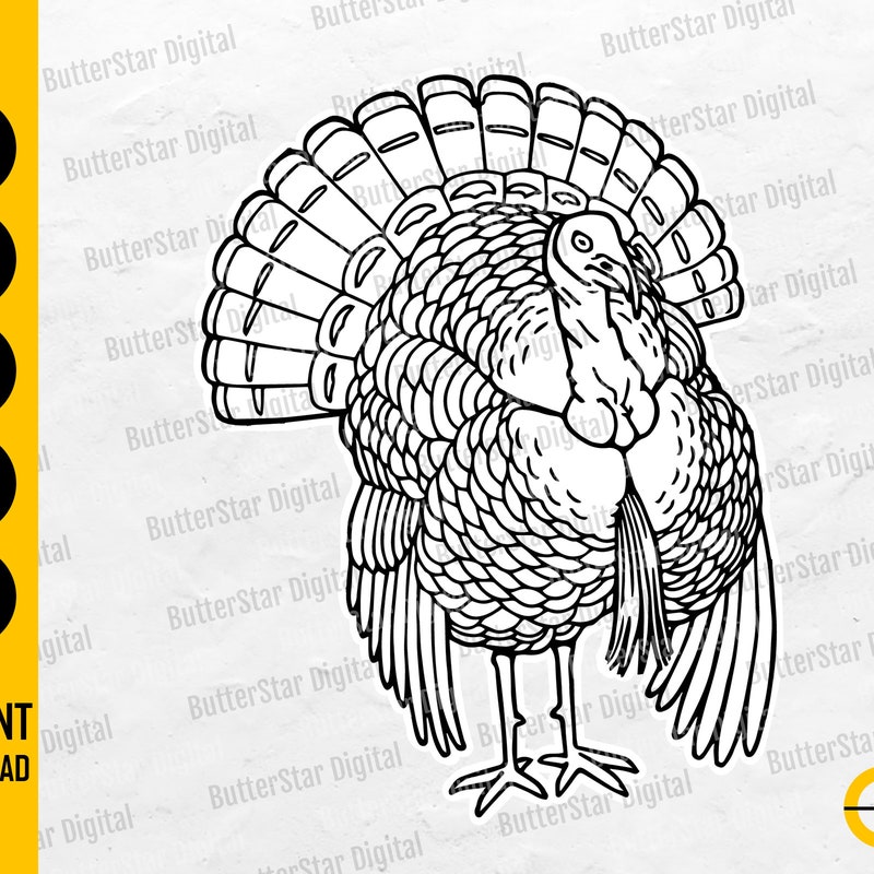 Wild Turkey Svg - Etsy