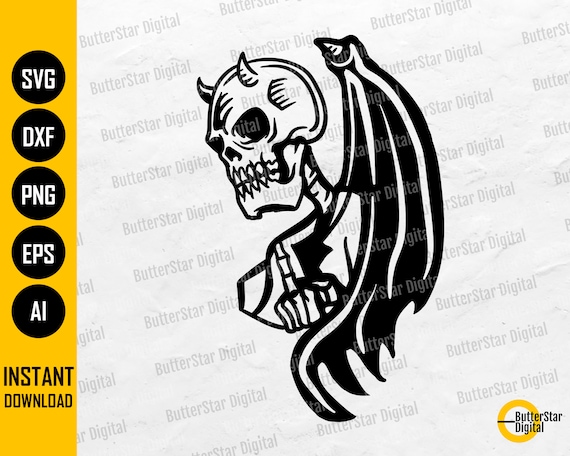 Devil Skeleton SVG Satan SVG Hell SVG Demon Svg Grave - Etsy