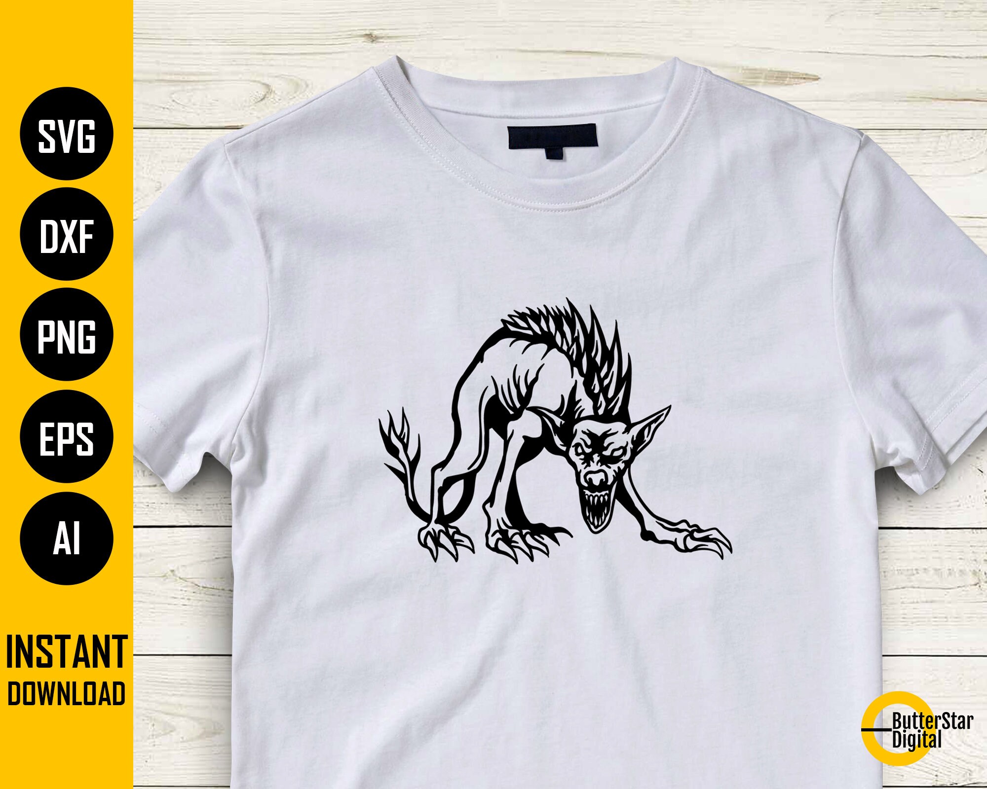 Chupacabra SVG | Legendary Creature SVG | Monster Decal T-shirt ...