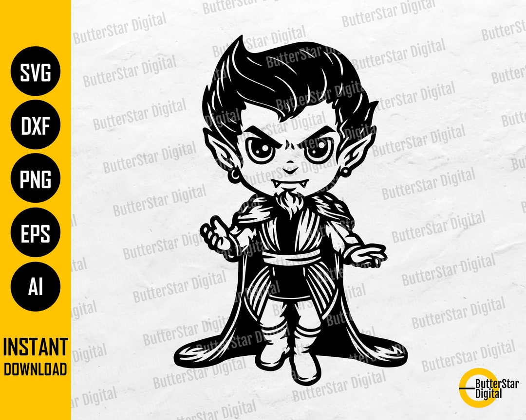 Cute Vampire SVG | Fun Kids Halloween T-shirt Decal Sticker Graphics ...