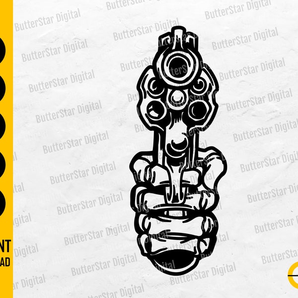 Revolver Svg - Etsy