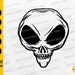 Alien Skull SVG Monster Head SVG Extra Terrestrial SVG - Etsy