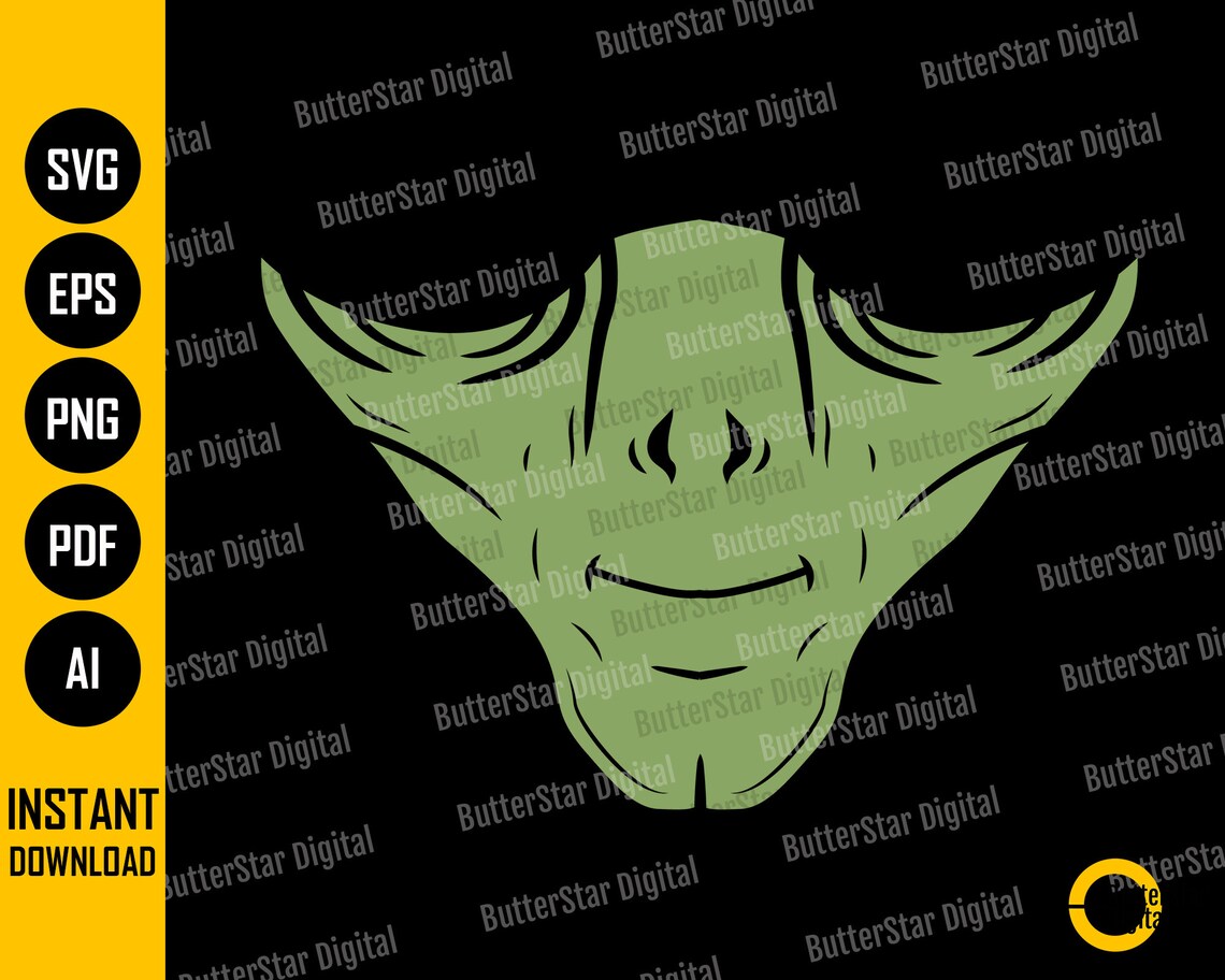 Alien Face Mask SVG Extraterrestrial Facemask Space Man - Etsy