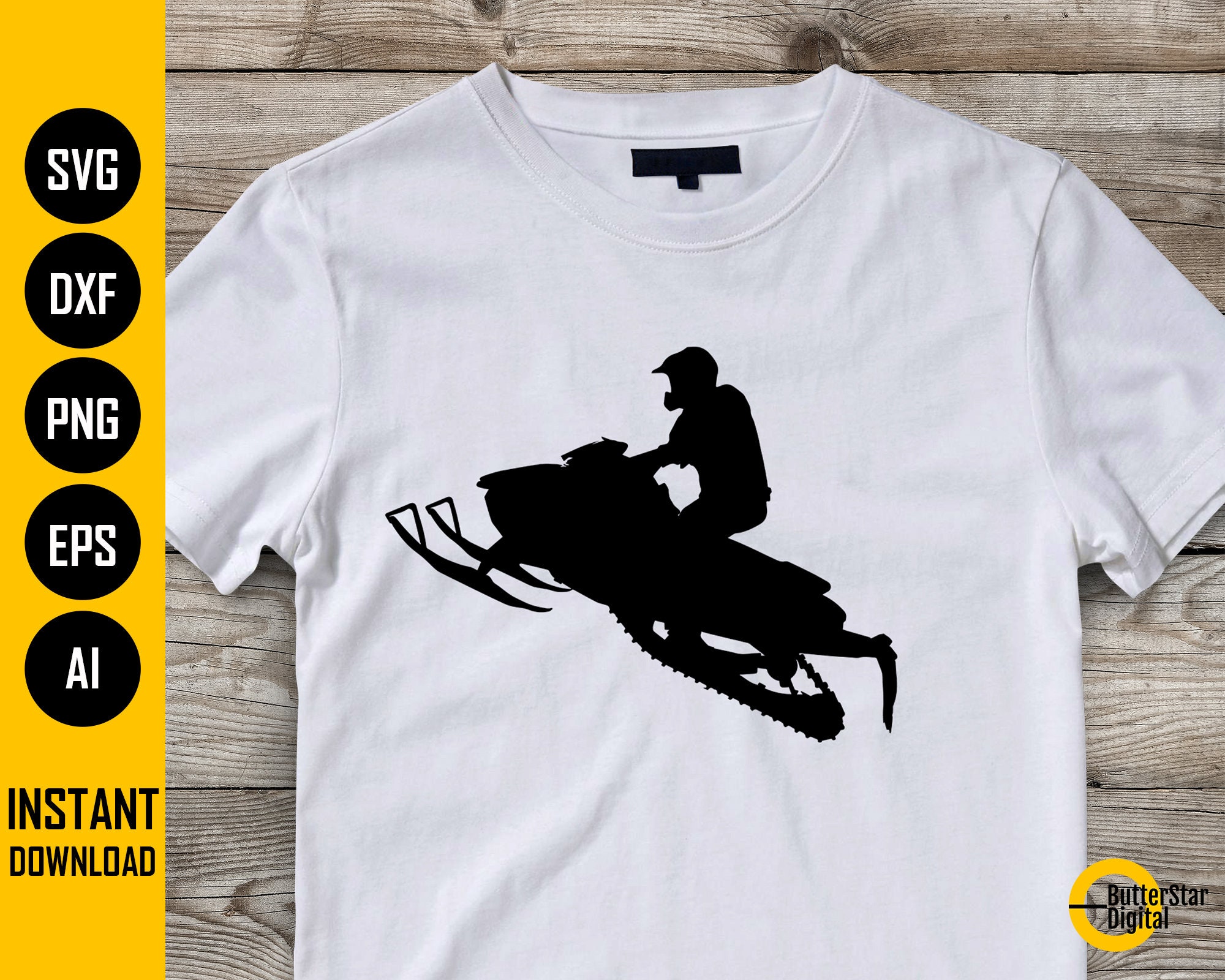 Snowmobile Jump SVG | Snowmobiler T-shirt Decals Vinyl Stencil | Cricut ...