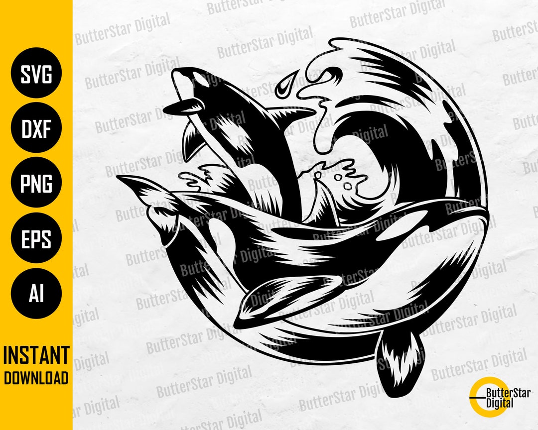 Orca SVG | Killer Whales SVG | Wild Animal T-shirt Decal Graphic ...