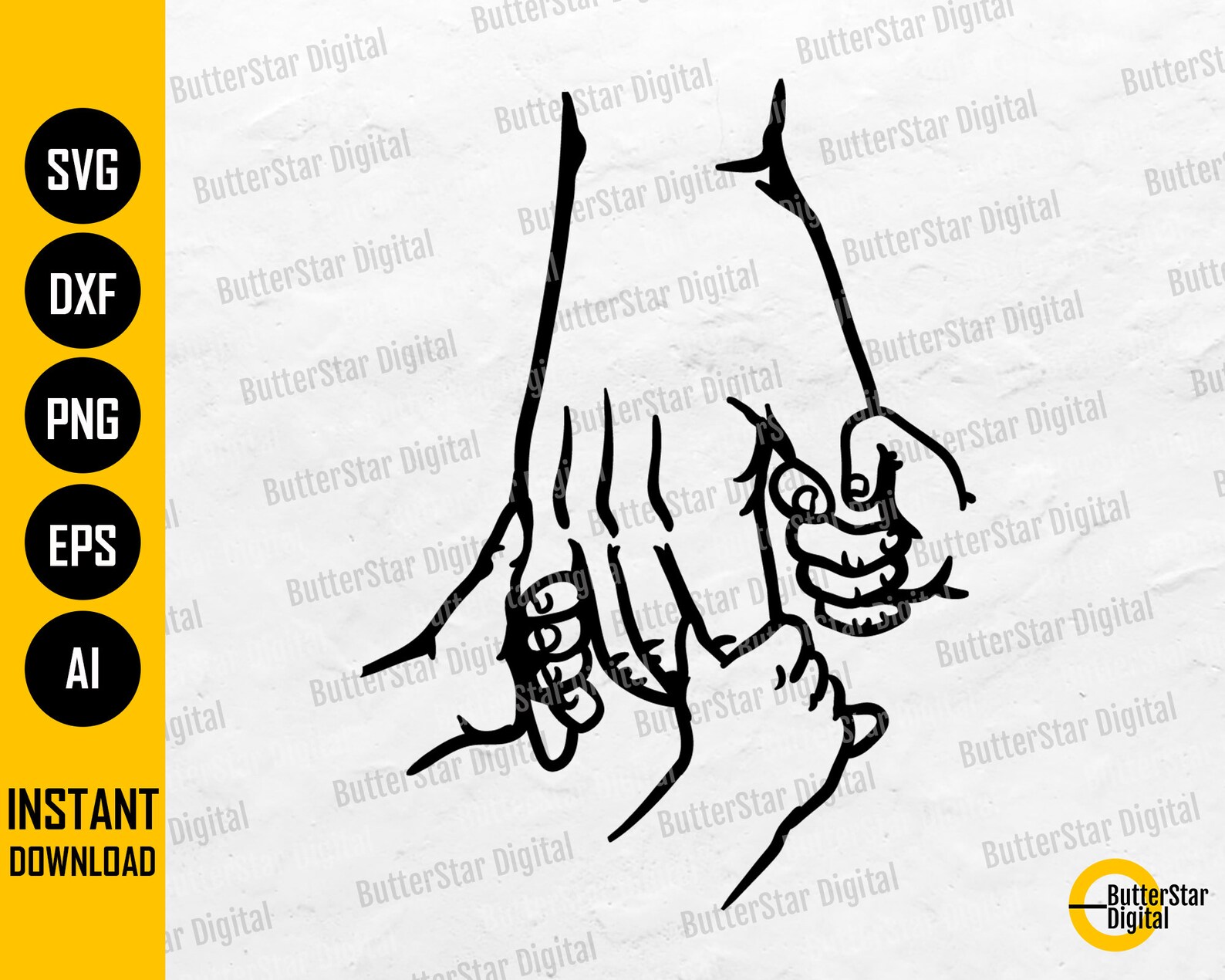 Parent Hand With Kids SVG Father SVG Mother SVG Children - Etsy