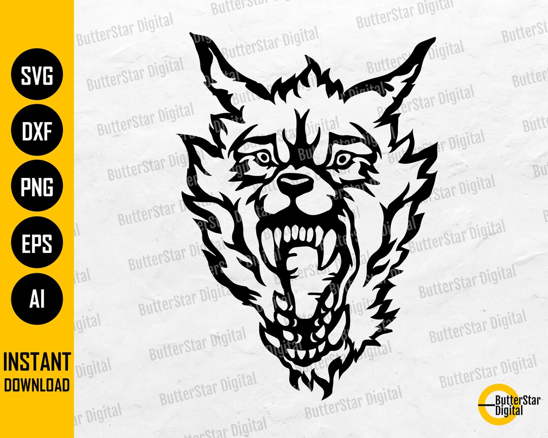 Beast Head SVG | Savage Monster SVG | Wild Animal Face SVG | Cricut ...